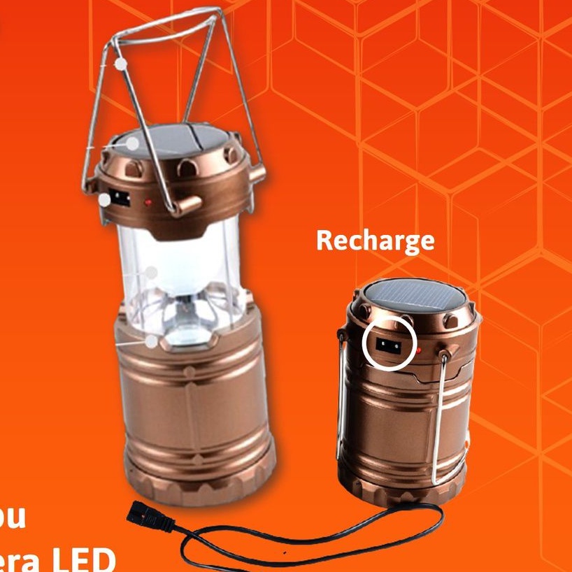 Jual GS8 Lampu LED Lentera Emergency Tenaga Solar Lampu Camping Lentera Petromak Tarik Recharge ...