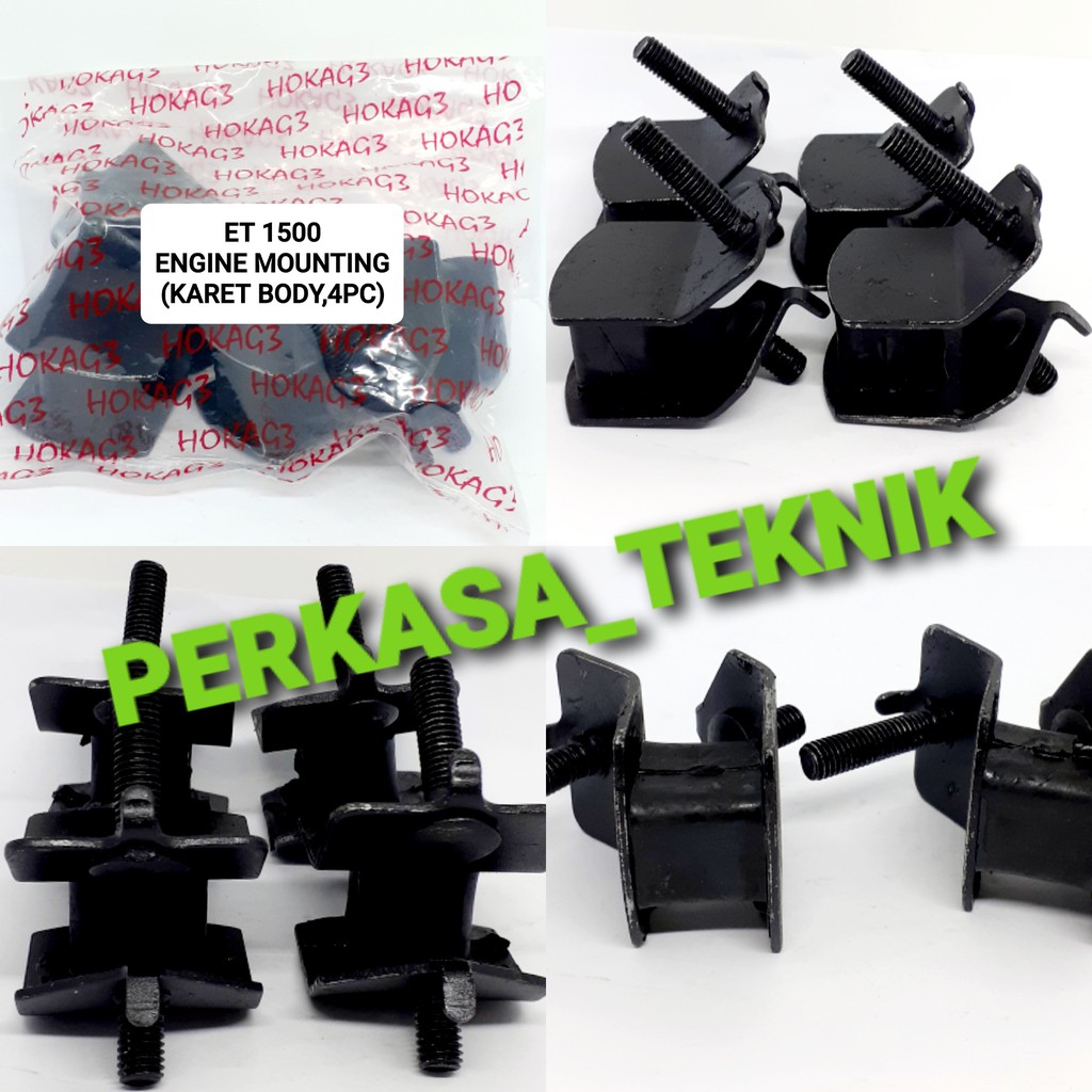 Jual ENGINE MOUNTING KARET TAPAK PEREDAM GETAR MESIN GENSET ET1500 154 ...