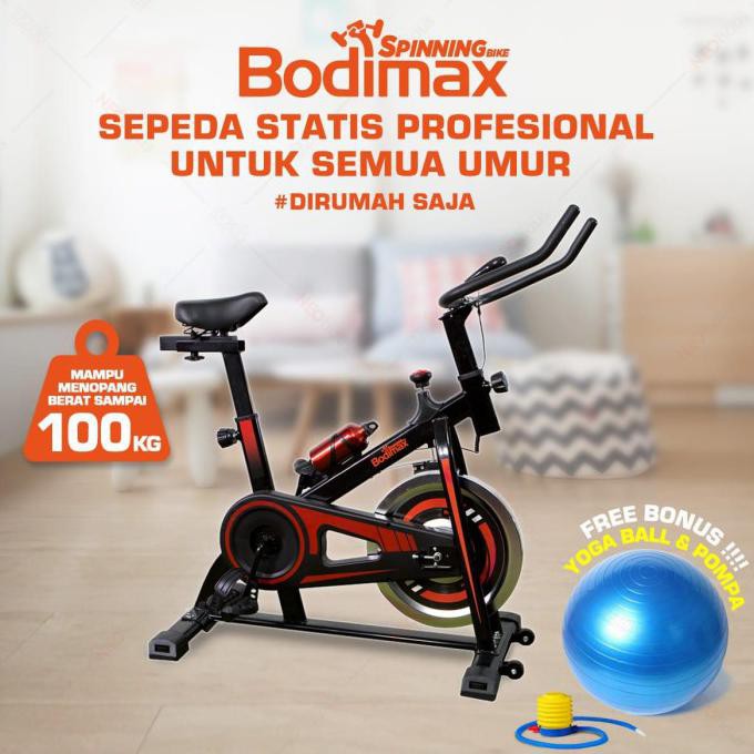 Jual Bodimax Spinning Bike/Sepeda Statis/Alat Gym Dan Fitness Tokoemak9 | Shopee Indonesia