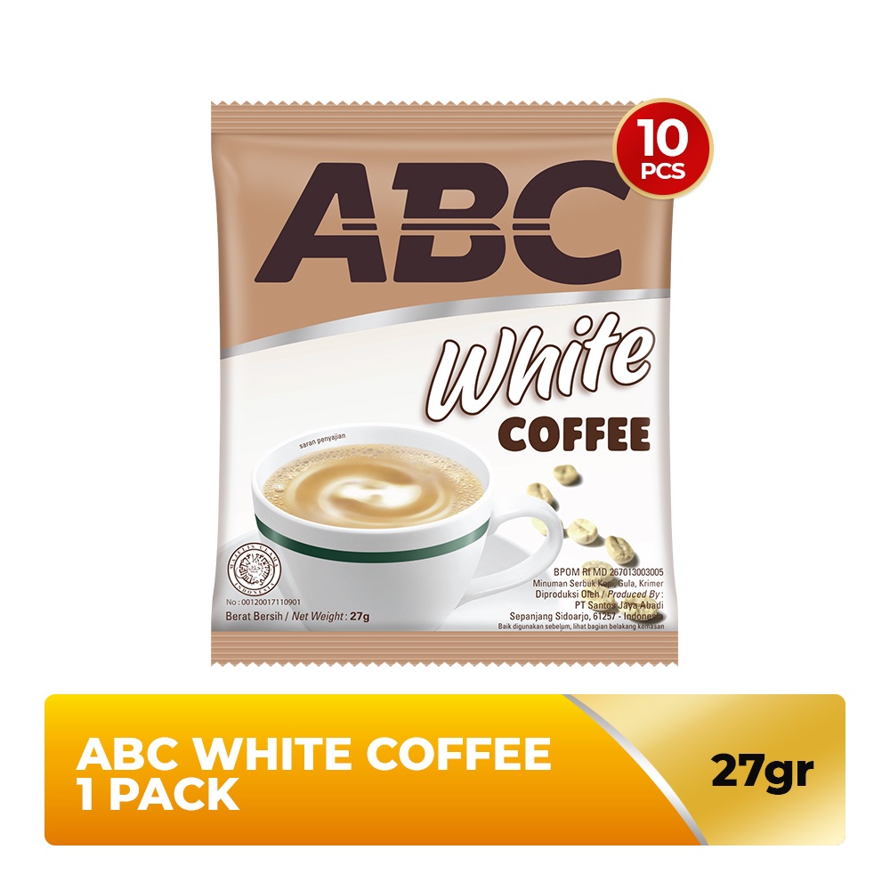 Jual ABC White Coffee 1 Pack (10 x 27 gr) | Shopee Indonesia