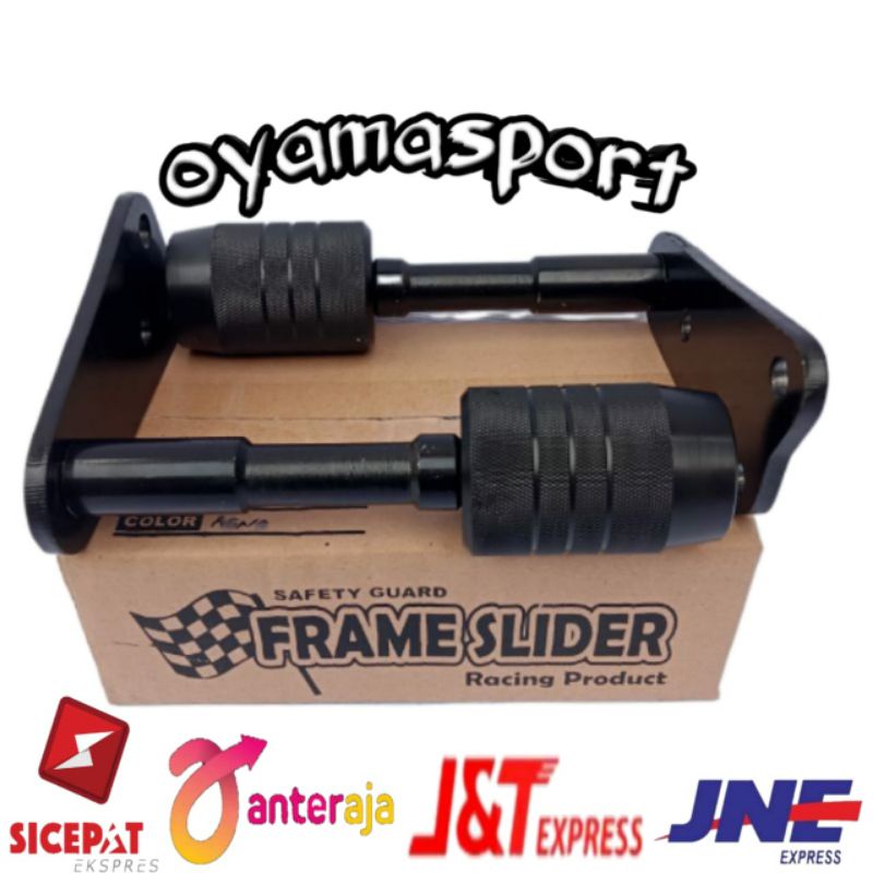Jual Frame Slider R25 & MT25 (All Black) Pengaman Fairing Body Motor ...