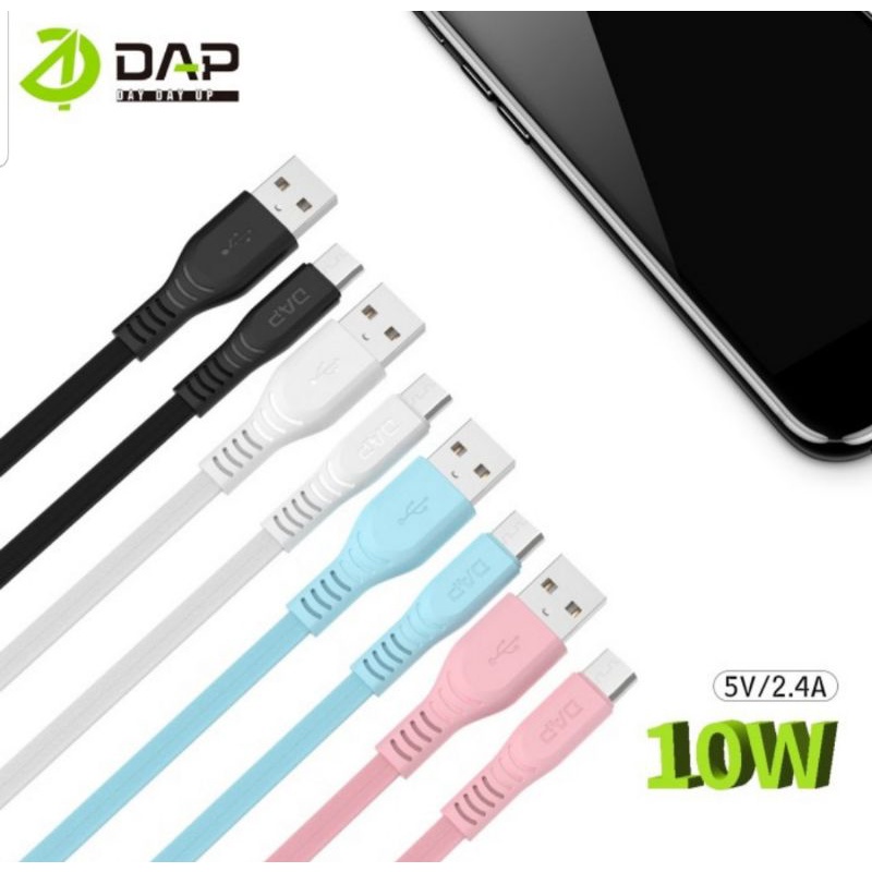 Jual Kabel DATA MICRO/V8 2.4Aamp fast charging Dap D-CBM100 | Shopee ...