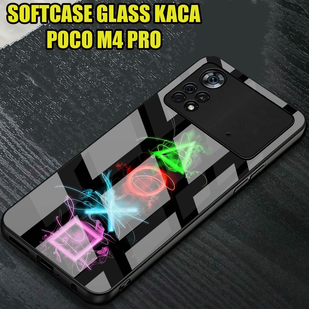 Jual Softcase Glass Kaca Xiomi poco M4 PRO]- Case Hp Pelindung ...
