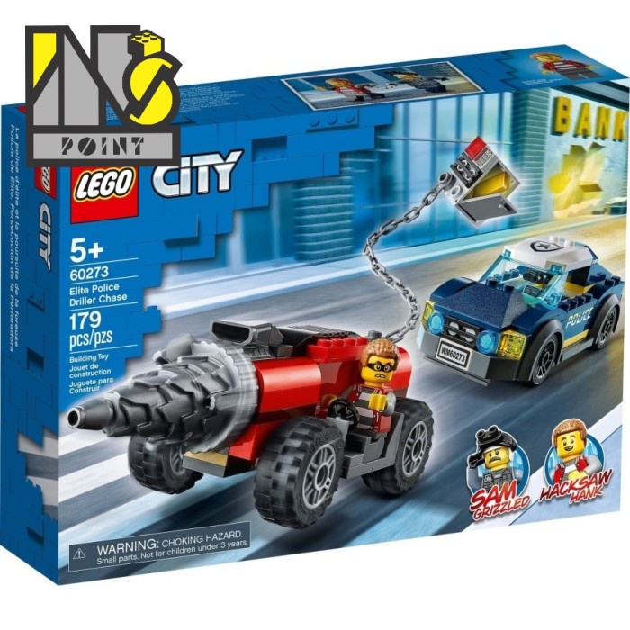 Jual Lego 60273 - City - Elite Police Driller Chase | Shopee Indonesia