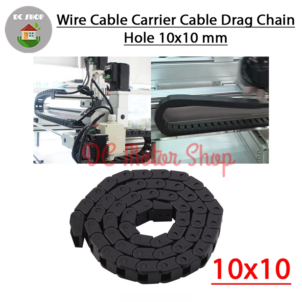 Jual Wire Cable Carrier Cable Drag Chain Hole 10x10 mm High Quality for ...