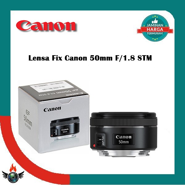 Jual LENSA CANON FIX 50mm f1.8 STM | Shopee Indonesia