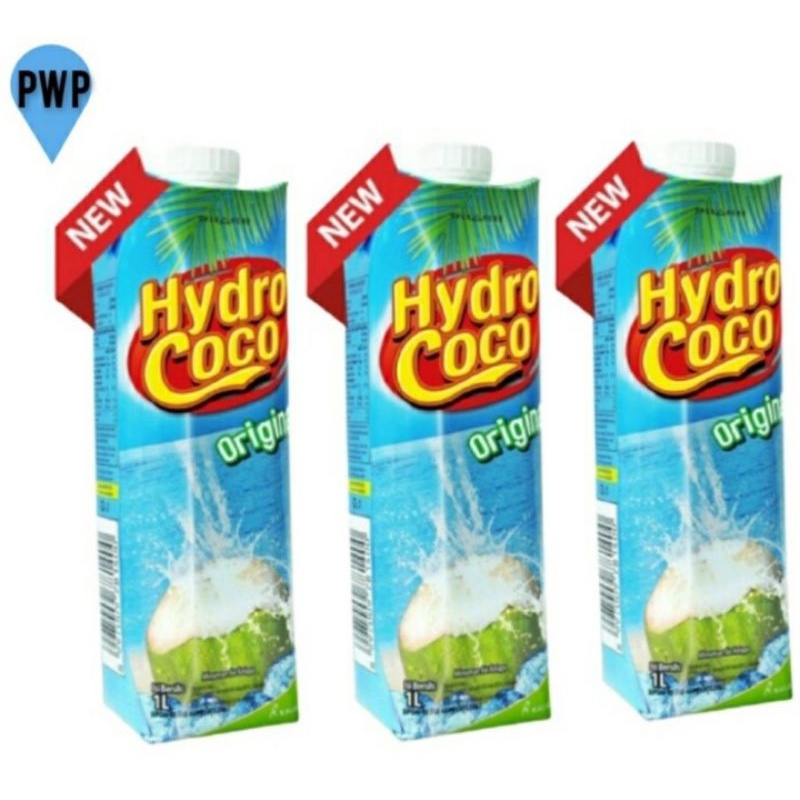 Jual Hydro Coco Minuman Air Kelapa Original 1 Liter Paket 3pc | Shopee ...