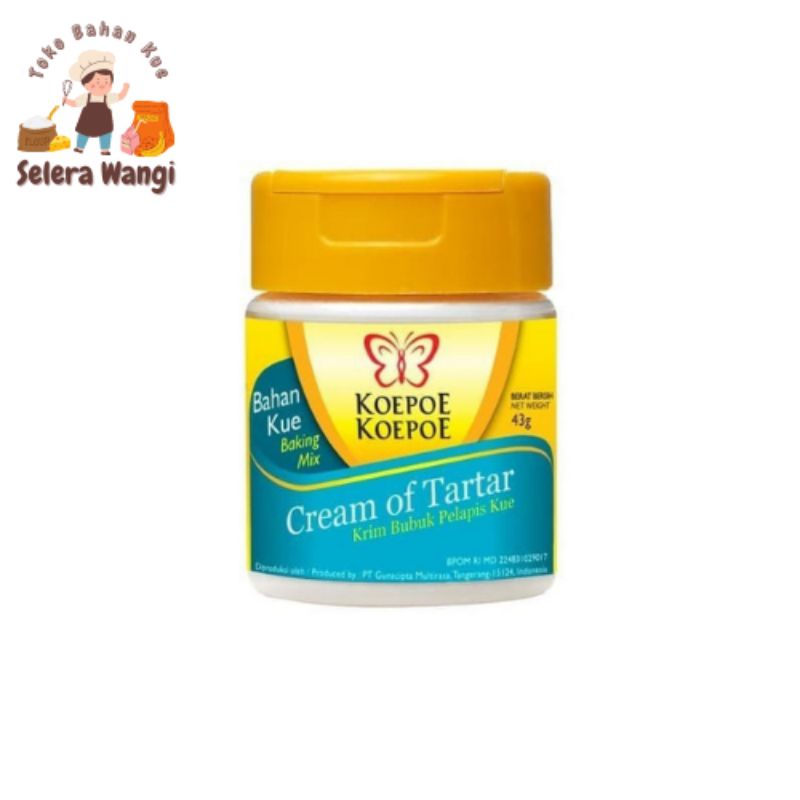 Jual KOEPOE - KOEPOE CREAM OF TARTAR 43 Gr (Krim Bubuk Pelapis Kue ...