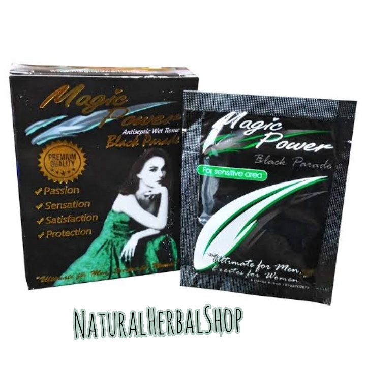 Jual TISSUE MAGIC POWER BLACK PARADE TISU MAGIC HITAM ISI 6 SACHET ...