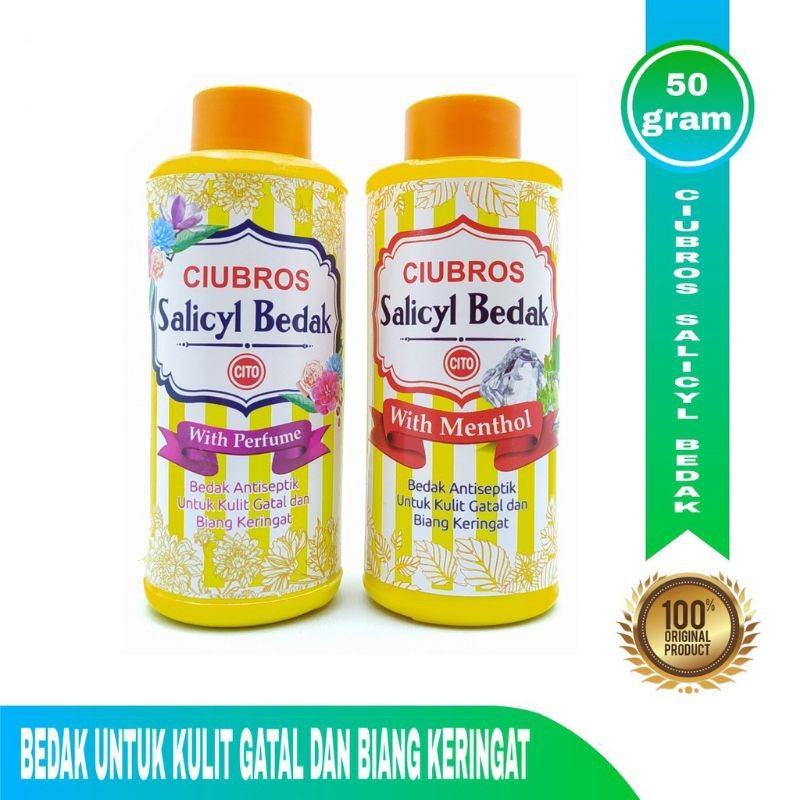 Jual Salicyl Bedak Ciuobros | Bedak Salicyl [ Parfum/ Menthol ...