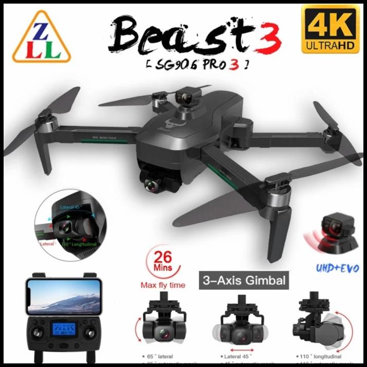 Jual Sg906 Max Pro 3 Drone Dengan 5G 4K Evo Uhd Mekanik Gimb | Shopee ...