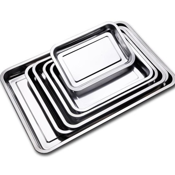 Jual Promo!!!! 3 PCS Nampan Stainless Steel / Baki / Baking Tray Ukuran ...