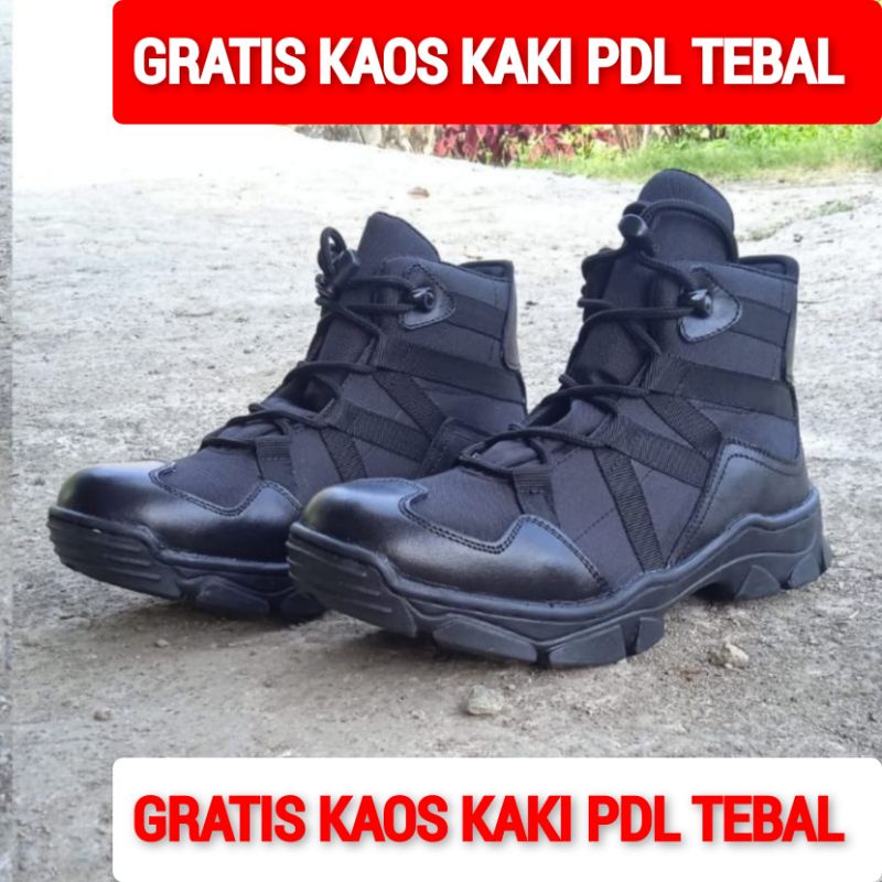 Jual SEPATU PDL NINJA PENDEK MERK APIK BAHAN KULIT SAPI ASLI SEPATU PDL ...