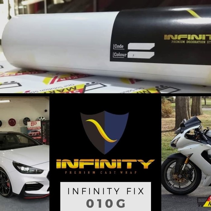 Jual Sticker Vinyl Motor Infinity Fix Putih Glossy | Shopee Indonesia