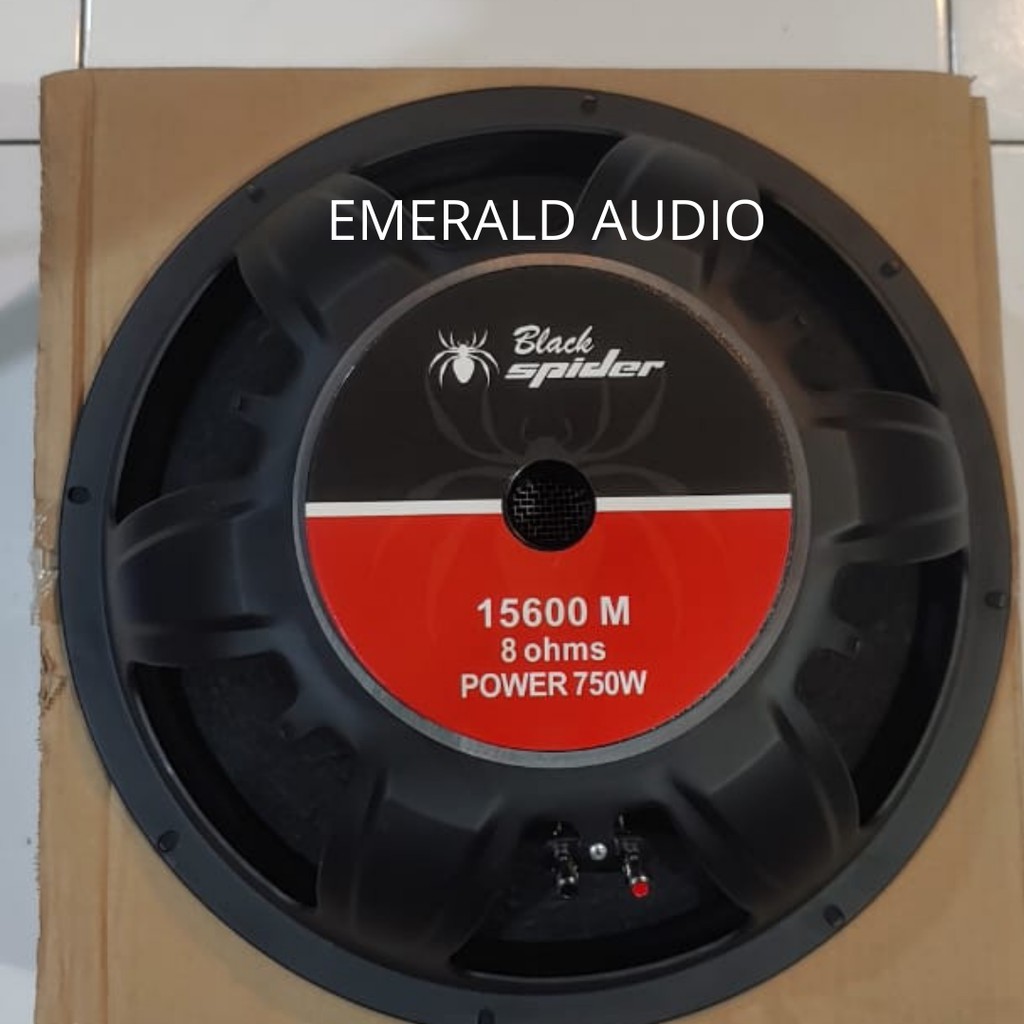 Jual Speaker 15 inch 15 in 750 watt Black Spider 15600 M/MB ngebass ...