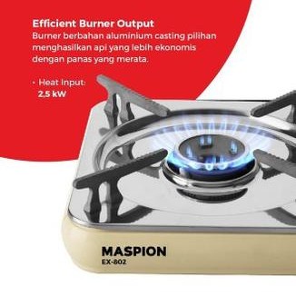 Jual KOMPOR GAS PORTABLE MASPION EX-802 PORTABLE GAS COOKER | Shopee Indonesia