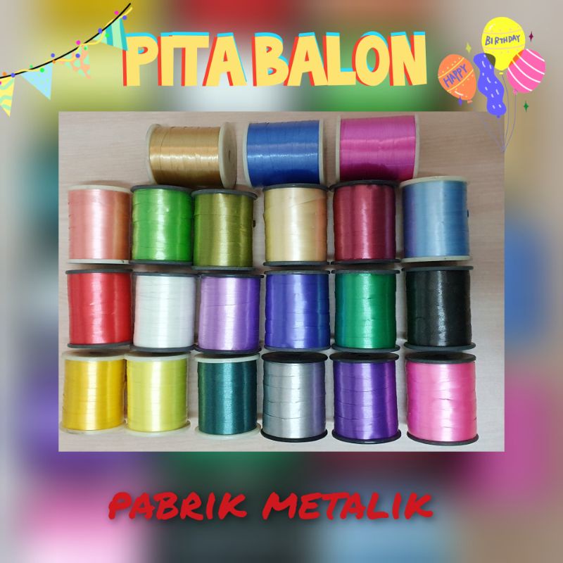 Jual Pita Balon /Tali Balon/1 Roll 100 yard | Shopee Indonesia