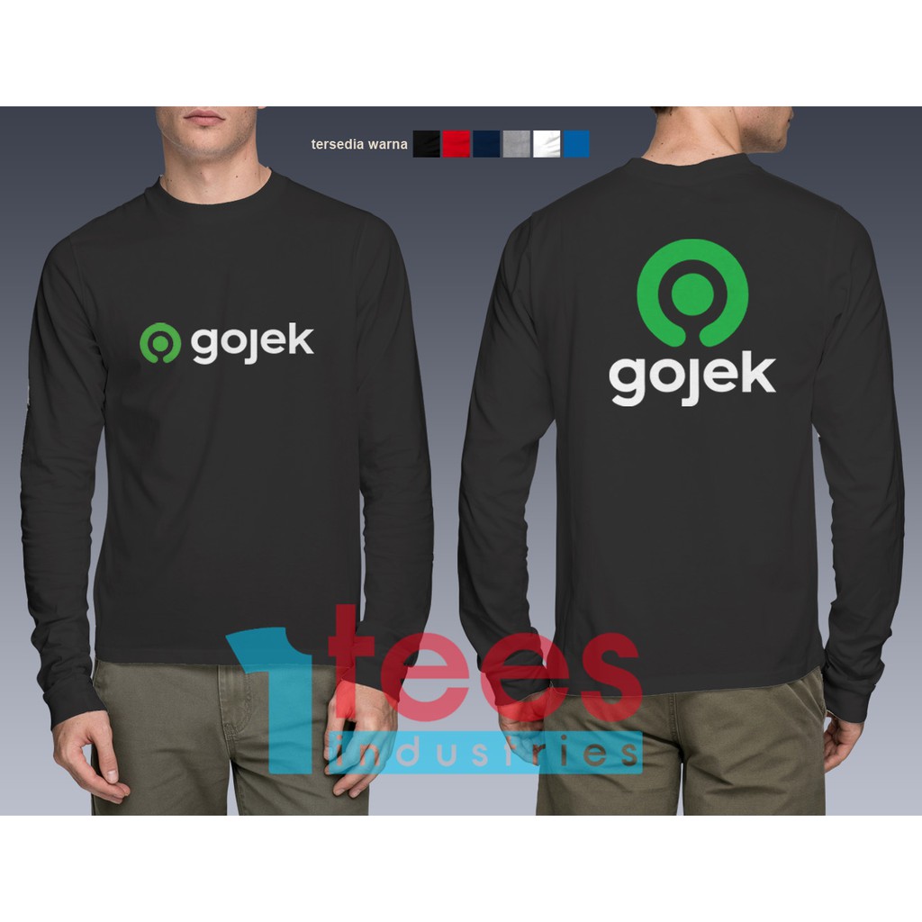 Jual KAOS BAJU GOJEK NEW LOGO LENGAN PANJANG | Shopee Indonesia