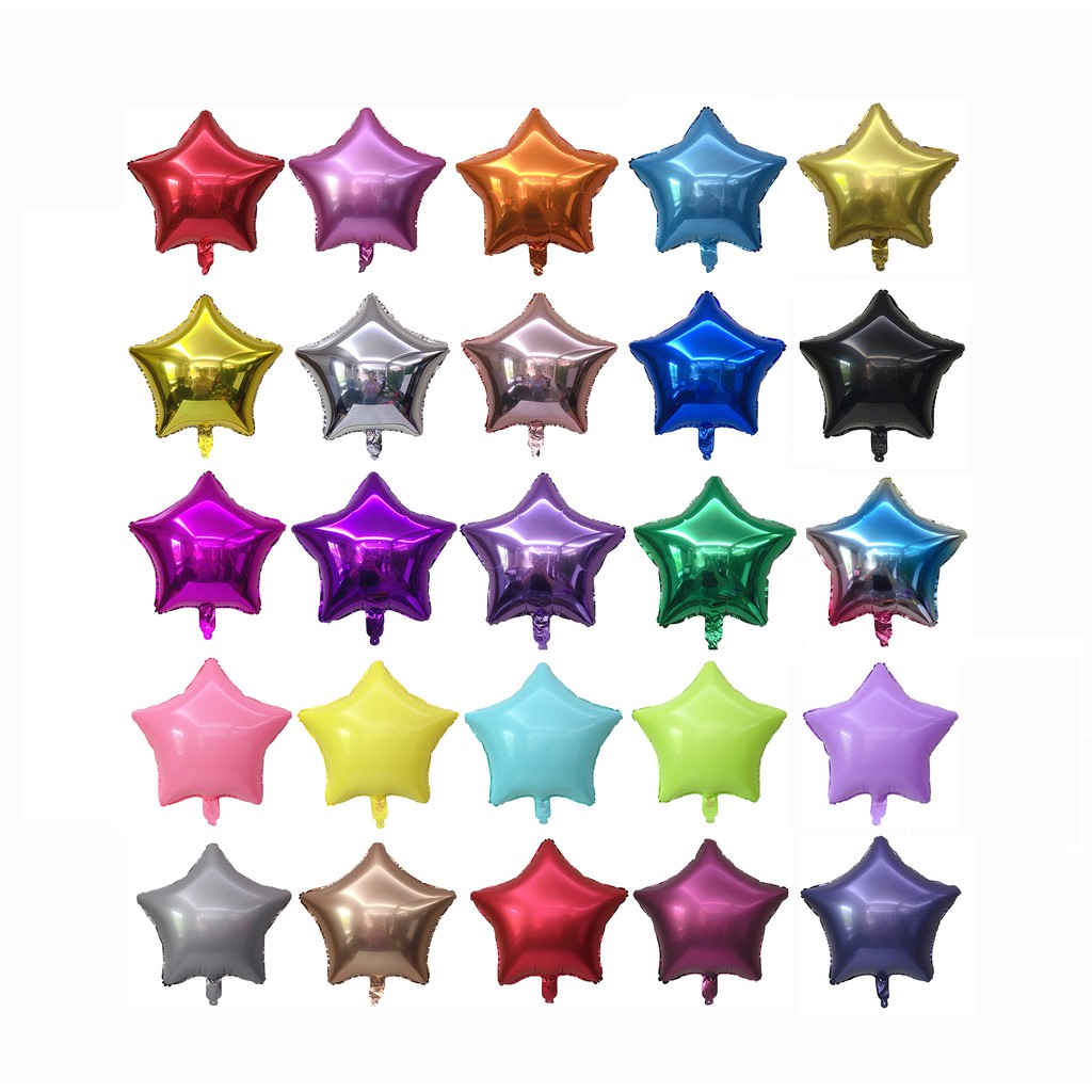 Jual Balon foil bintang 18 inch Star balloon 45cm | Shopee Indonesia