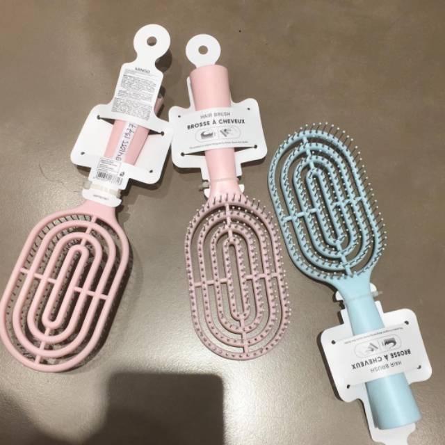 Jual Miniso Official Product Sisir Rambut Miniso / Hair Brush Miniso ...