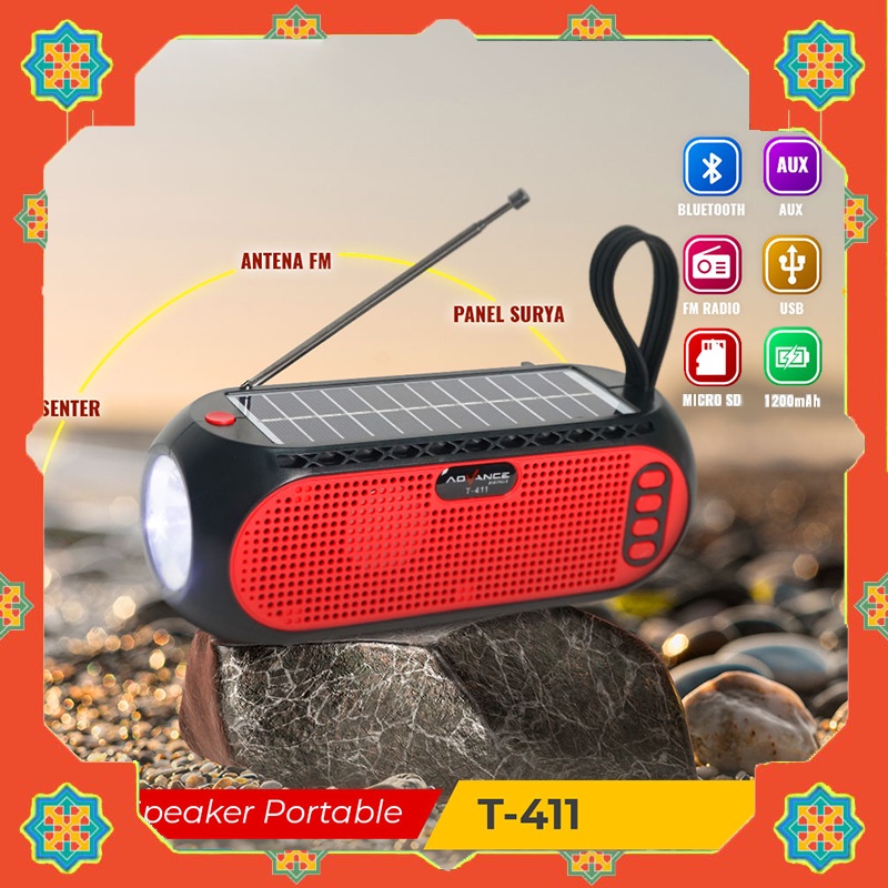 Jual 【Garansi 1 Tahun】 ADVANCE Portable Outdoor Bluetooth Speaker ...