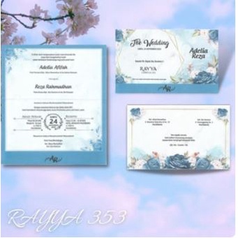 Jual Blangko undangan atau kertas undangan pernikahan merek RAYYA 353 ...