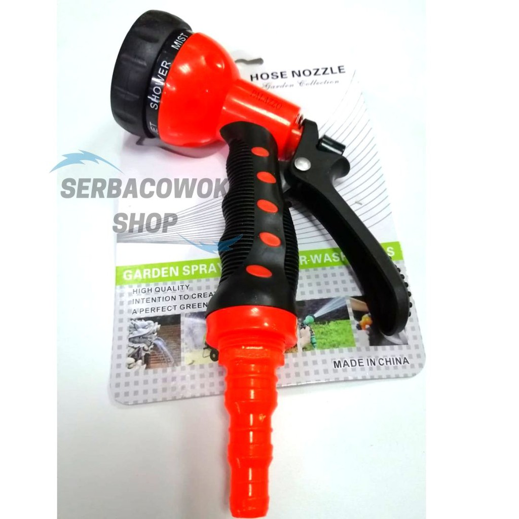 Jual PALAZZO Semprotan Air Hoze Nozzle 7 Posisi Semprot Taman Mobil ...