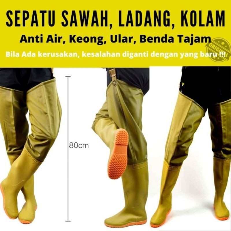 Jual (COD) 1 PSG 1 KG SEPATU BOOT /SEPATU TANI / BOTH / BOTS SAWAH ...