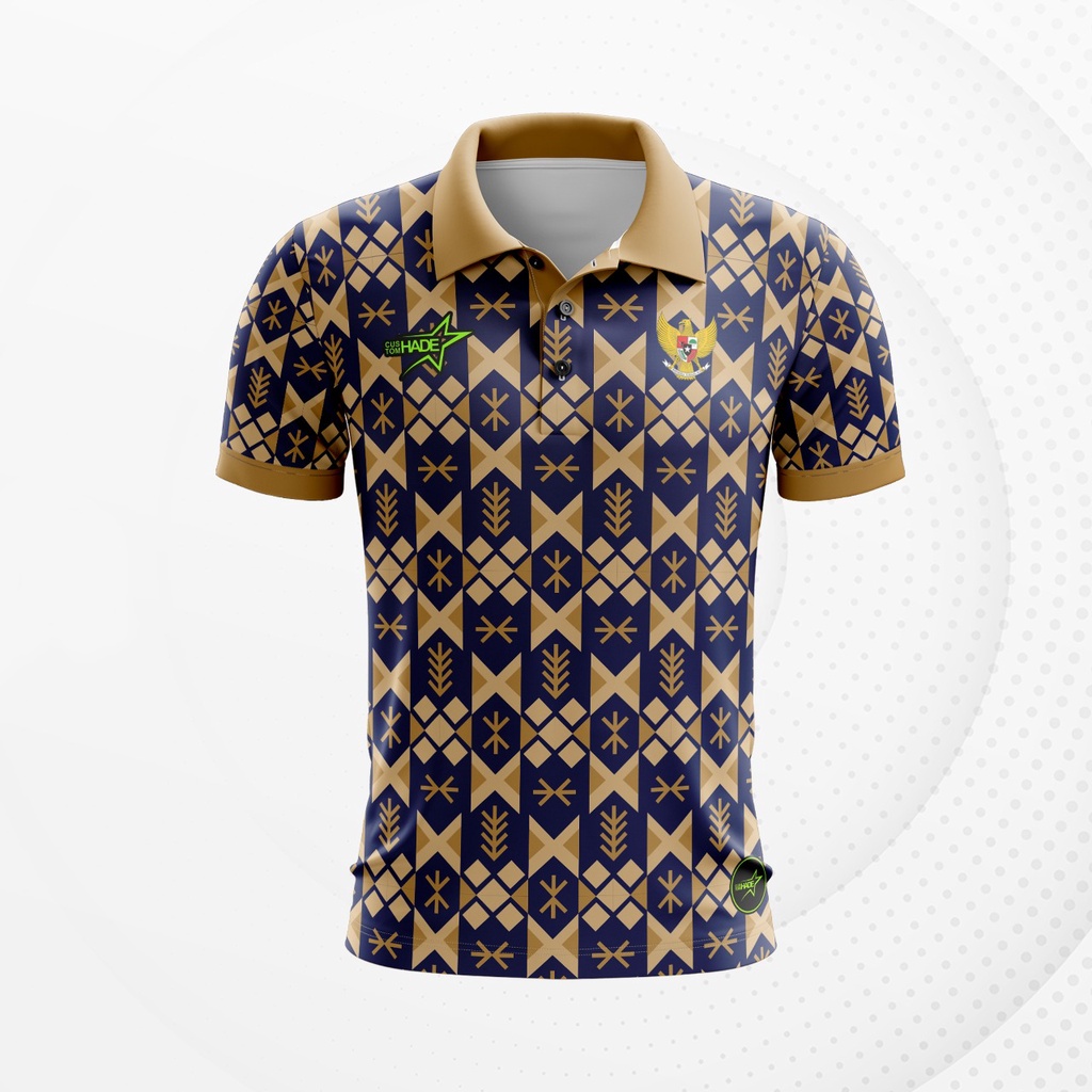 Jual Baju Kaos Polo Shirt Pria Wanita Fullprint Motif Batik Customhade ...