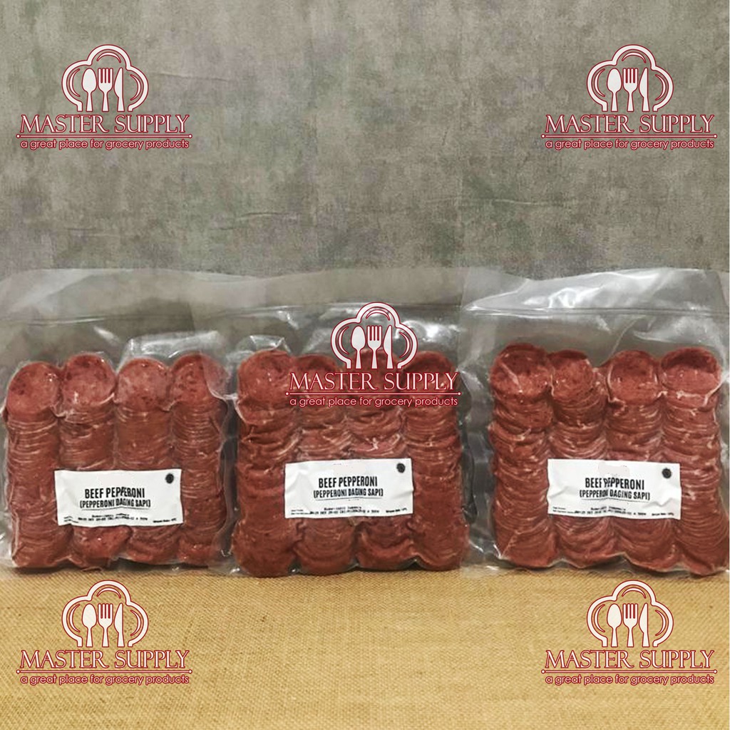Jual BEEF PEPPERONI PIZZA 500 GR / TOPPING DAGING SAPI PIZZA ENAK ...