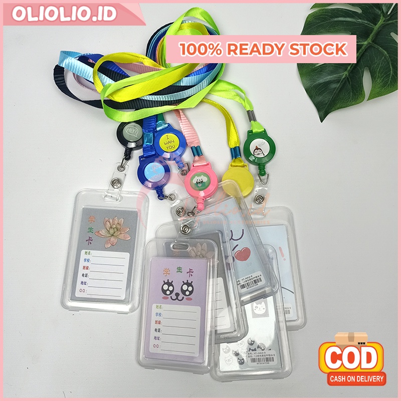 Jual (COD) Name tag ID CARD HOLDER KOREA dan kalung tempat name tag ...