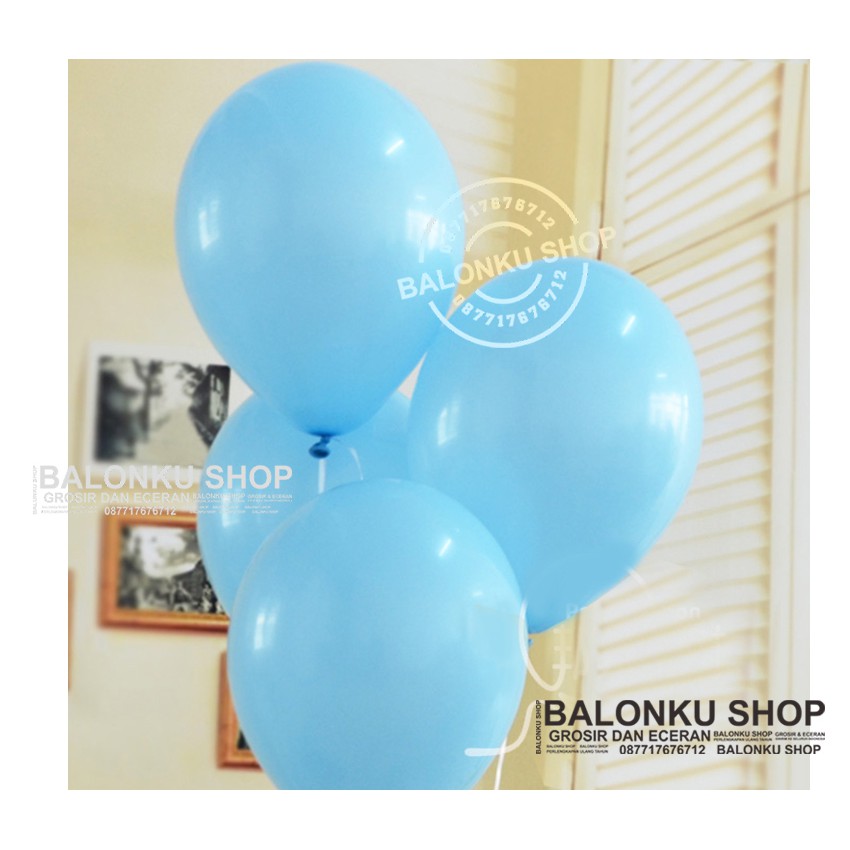 Jual Balon Latex Doff / Balon Doff Biru Muda / Balon Doff | Shopee ...