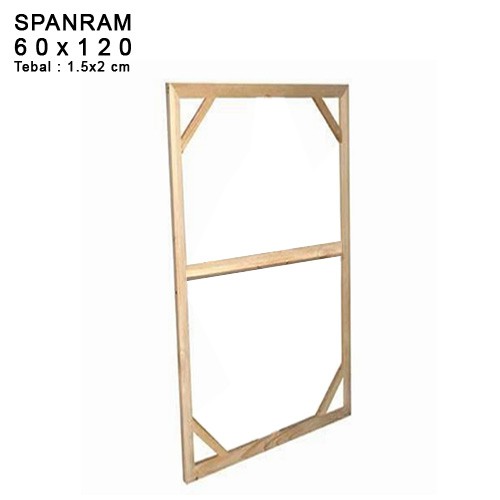 Jual SPANRAM Frame 60x120 Rangka Kayu Span Ram 120x60 cm | Shopee Indonesia