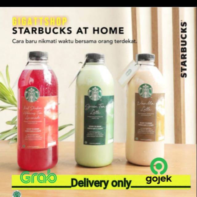 Jual starbucks 1 liter / botol 1 liter / Original 1000% only for Gojek ...