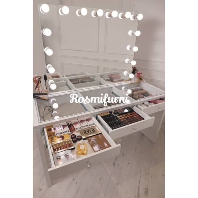 Jual Meja rias frameless vanity make up table minimalis vanity make up ...