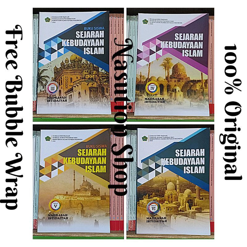 Jual Buku Sejarah Kebudayaan Islam - SKI Kelas 3 4 5 6 Madrasah Ibtidaiyah ( MI ) KEMENAG KSKK ...