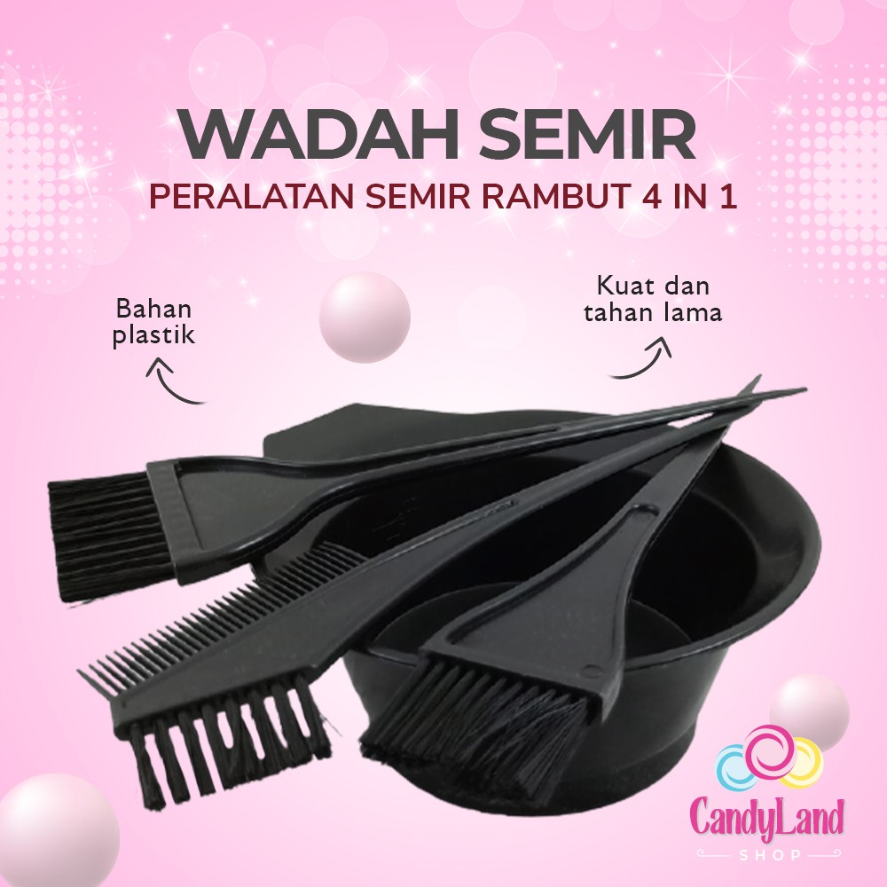 Jual Paket Mangkok Sisir Semir Rambut Tempat Peralatan Cat Warna Rambut ...