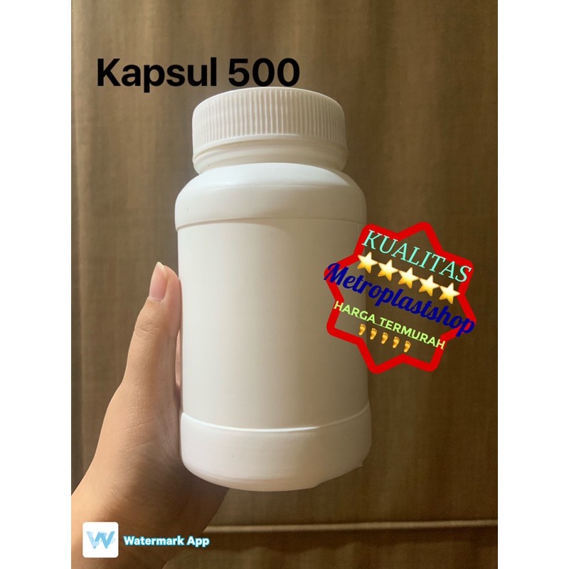 Jual botol kapsul 500 gram botol lem 500 ml POT LEM POTLEM | Shopee ...