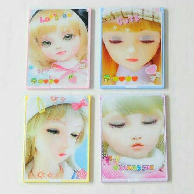 Jual CERMIN MAKE UP 3D / CERMIN GENIT / CERMIN LIPAT KARAKTER / KACA ...