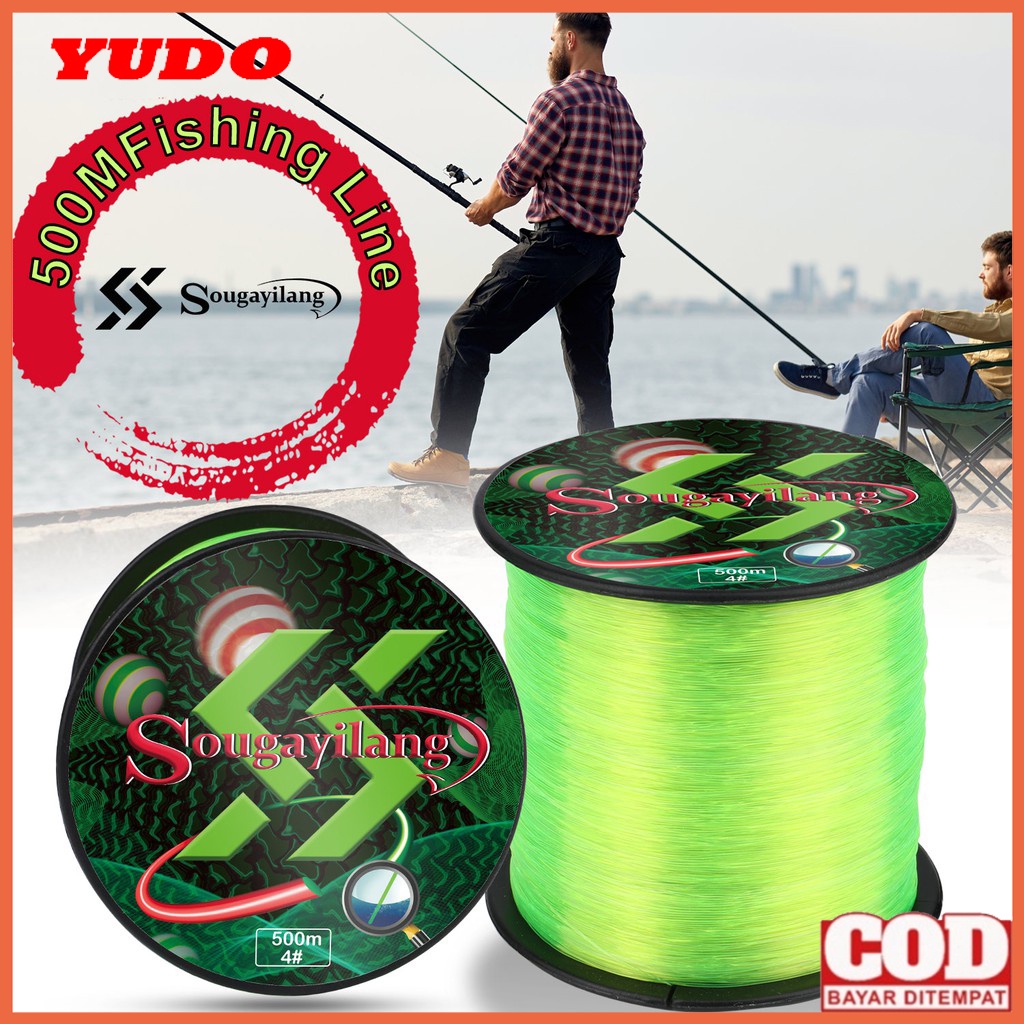 Jual 500M Nylon Senar Pancing Max Drag 10KG Tak Terlihat Pancing Tahan ...