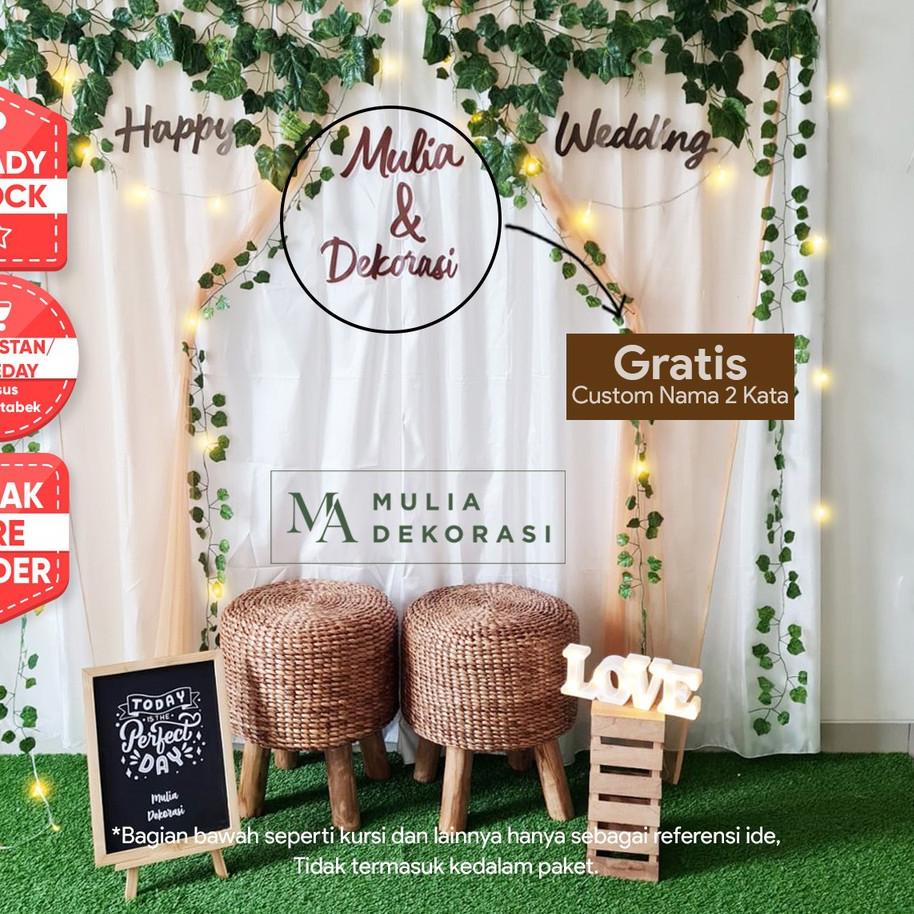Jual Dekorasi Lamaran Tunangan Backdrop Nikahan PhotoBooth DIY Akad ...