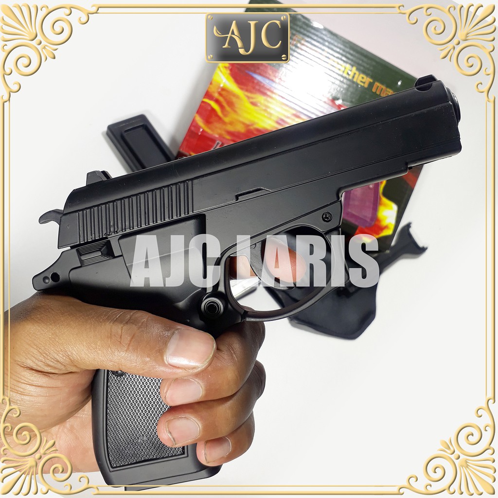 Jual KOREK API PISTOL Z83 MODEL HAND GUN FULL METAL BLACK | Shopee ...
