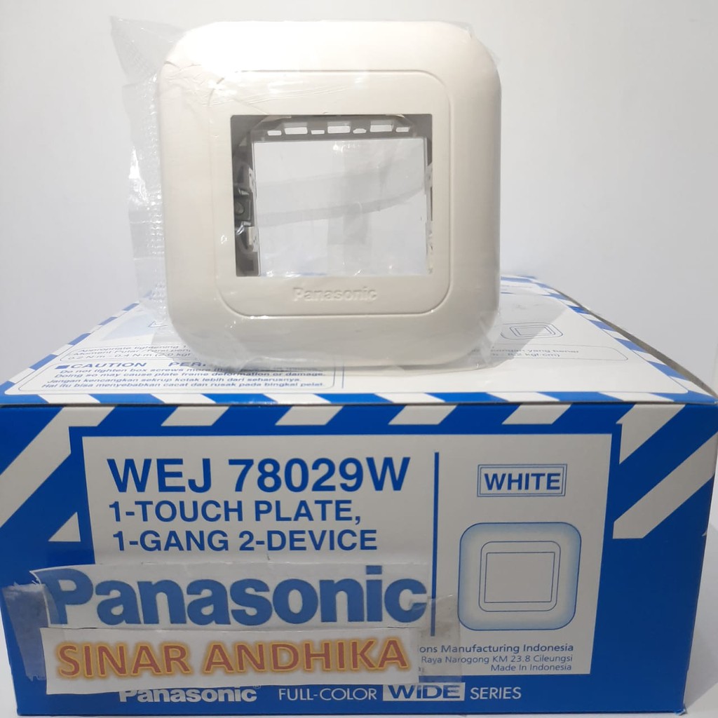 Jual FRAME SAKLAR 1 GANG 2 DEVICE PUTIH PANASONIC WEJ 78029 | Shopee ...