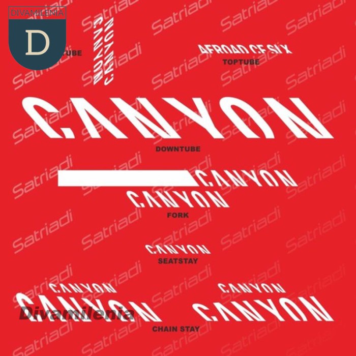 Jual Stiker Frame Decal Sticker Canyon Aeroad Cf Slx Roadbike Frame ...