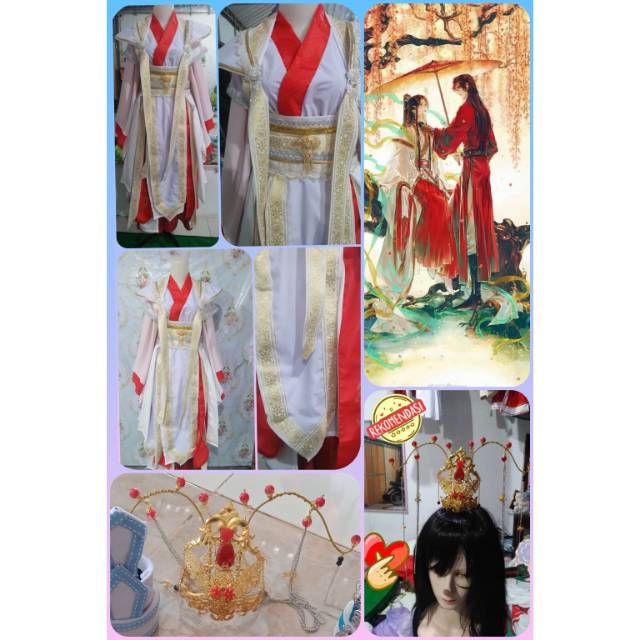 Jual Xie Lian Heaven official blessing TGCF Cosplay Costume/Dianxia ...
