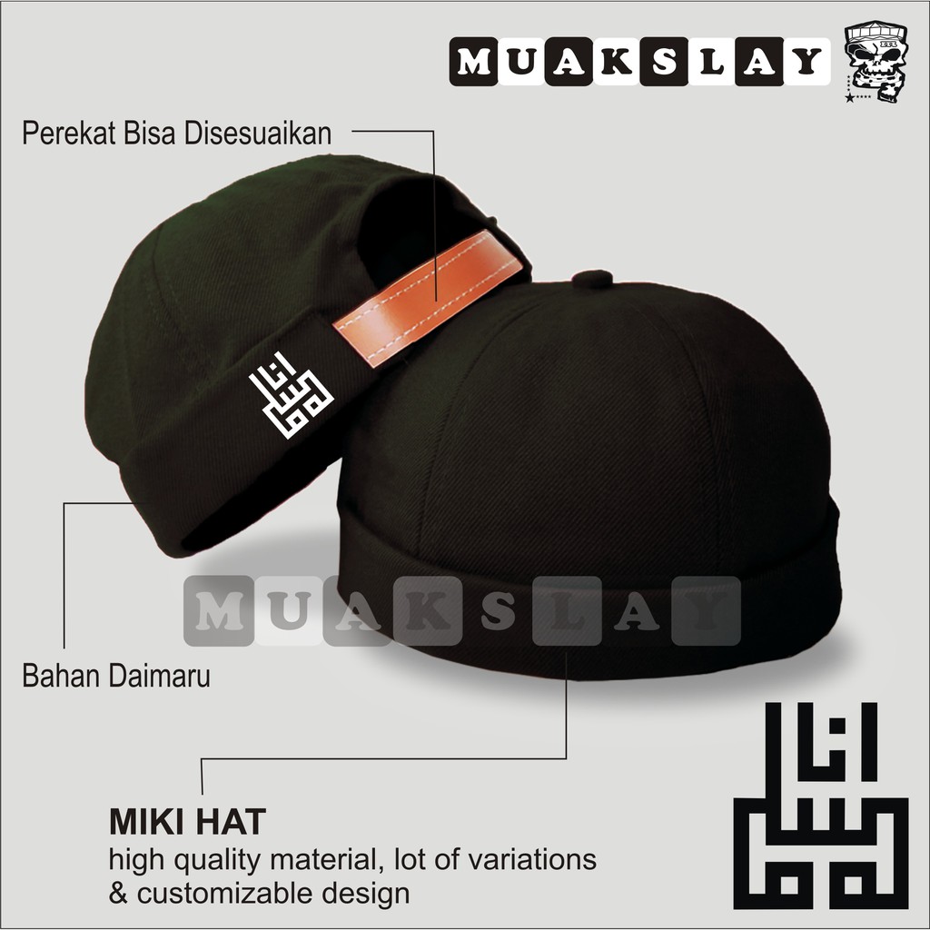 Jual Peci Miki Hat DEWASA Topi Peci Miki Hat ANA MUSLIM OR GAMBAR ...