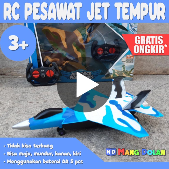 Jual Mainan Pesawat Remot Kontrol - RC Pesawat Jet Remote Control ...