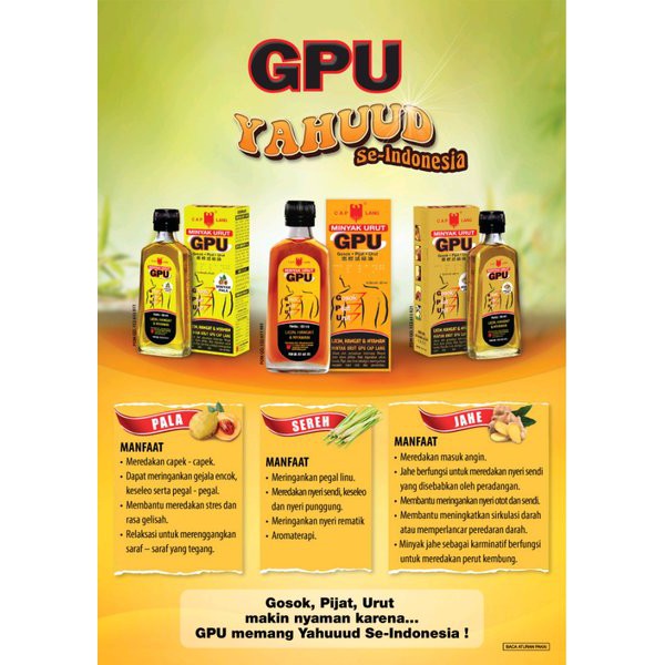 Jual GPU Minyak Urut 30ml | Shopee Indonesia