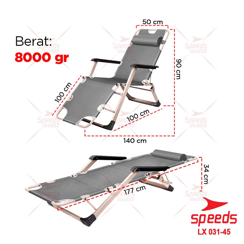 Jual SPEEDS Velbed Folding Bed Ranjang Lipat Besi Almunium Tempat Tidur ...