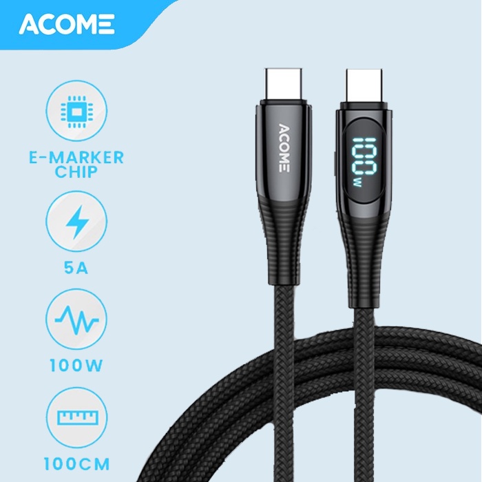 Jual Acome Apd100 Kabel Data Usb Type C To Type c Cable Fast Charging ...
